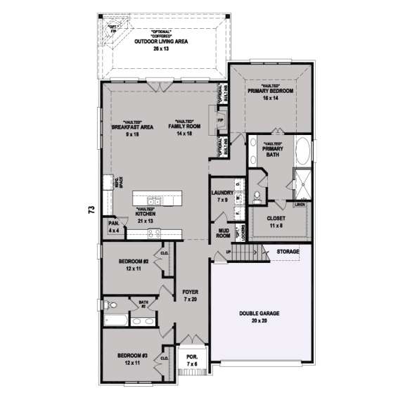 Parker II Floor Plan | Regency Homebuilders