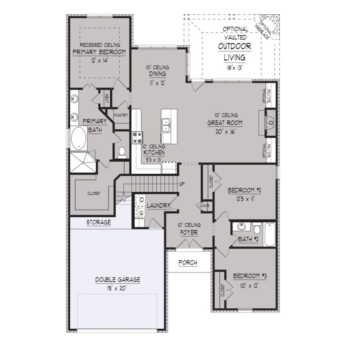 Dunhill II Floor Plan | Regency Homebuilders