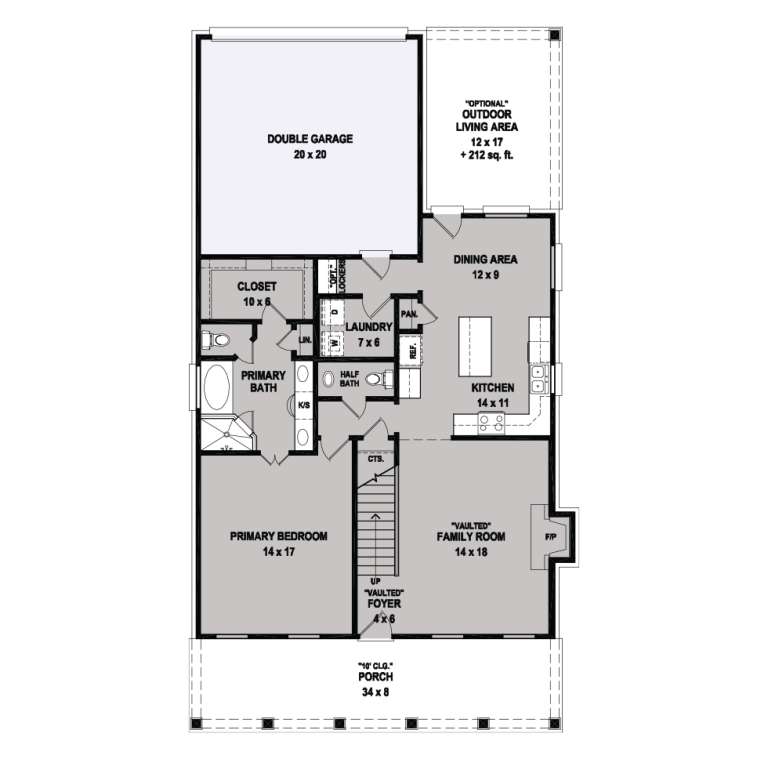 Sinclair Floor Plan | Regency Homebuilders